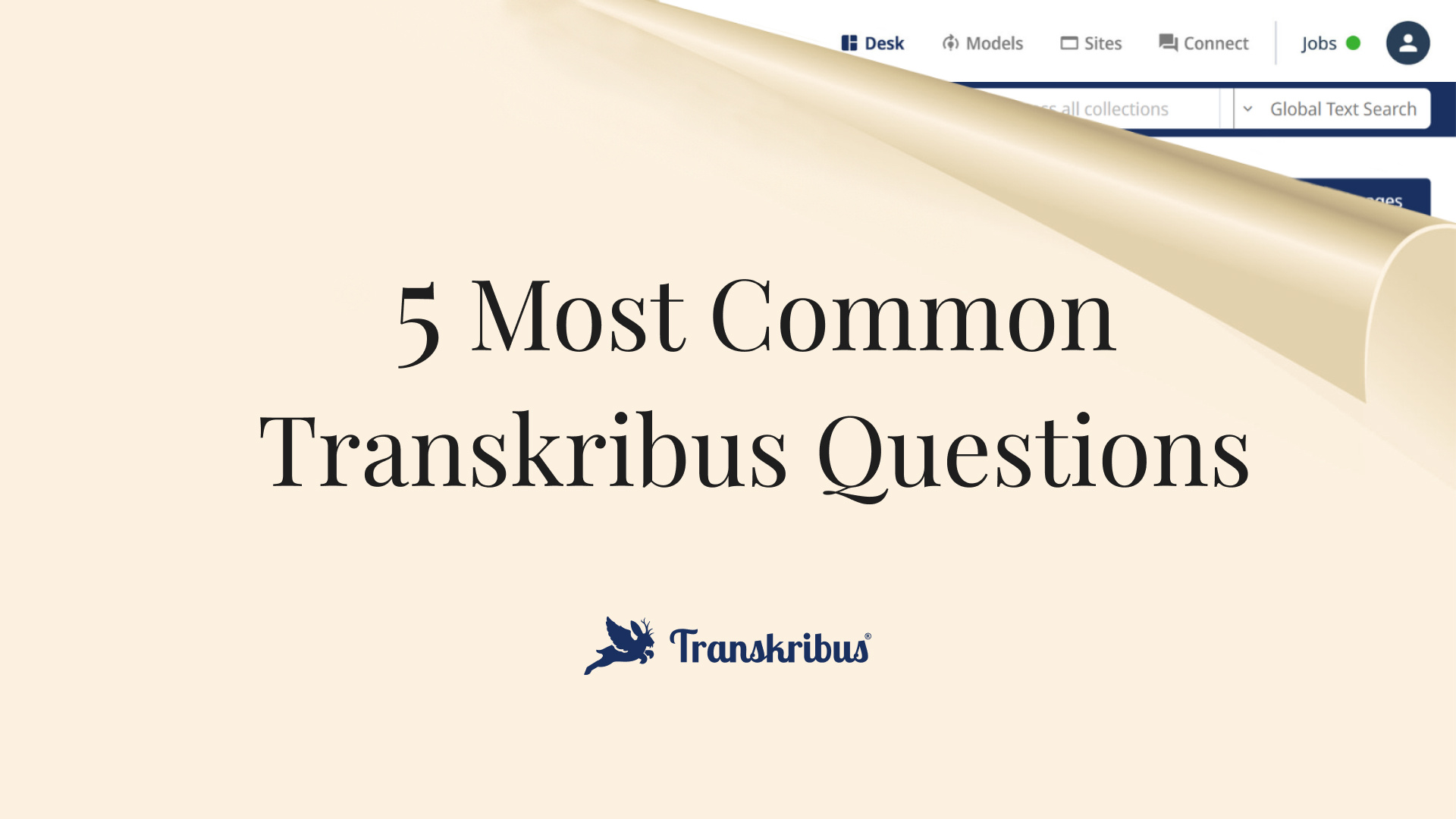 5 most common Transkribus questions (and their answers!) - READ-COOP