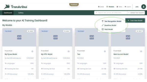 Introducing the new Transkribus web app - READ-COOP