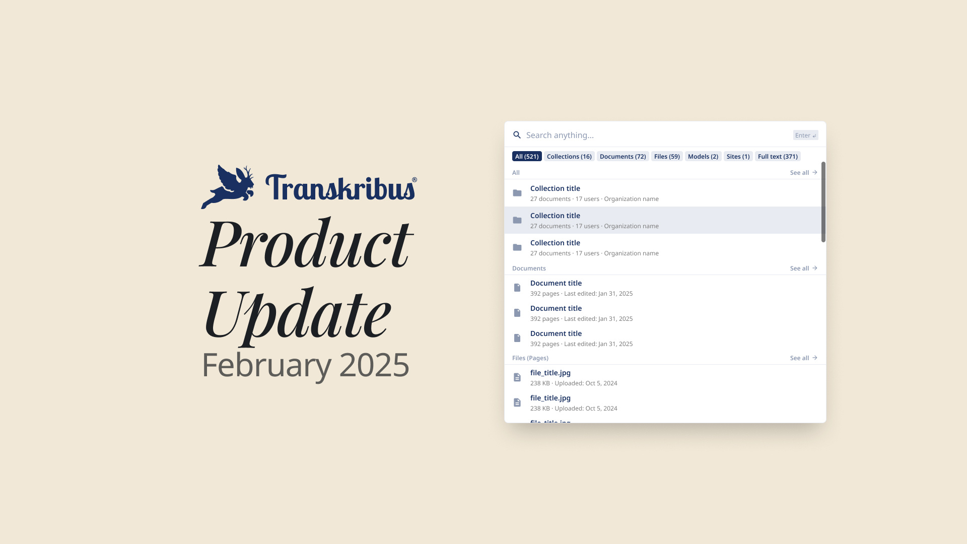 Introducing the first major Transkribus release of 2025: What's changed and why?